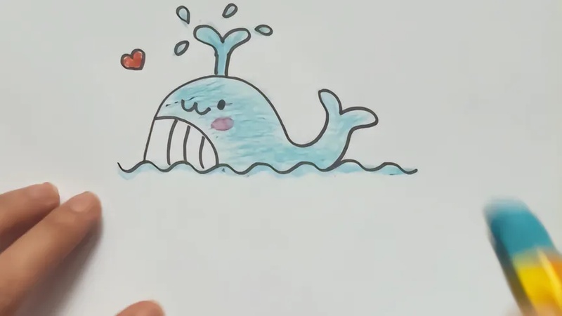 海豚简笔画