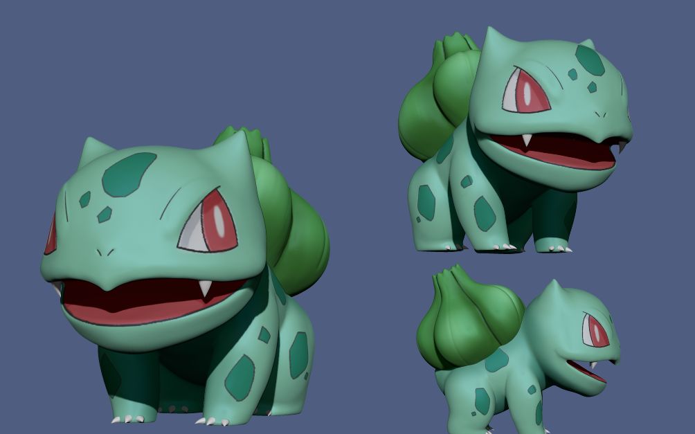 如何用zbrush做一个妙蛙种子,从零基础入门到精通。