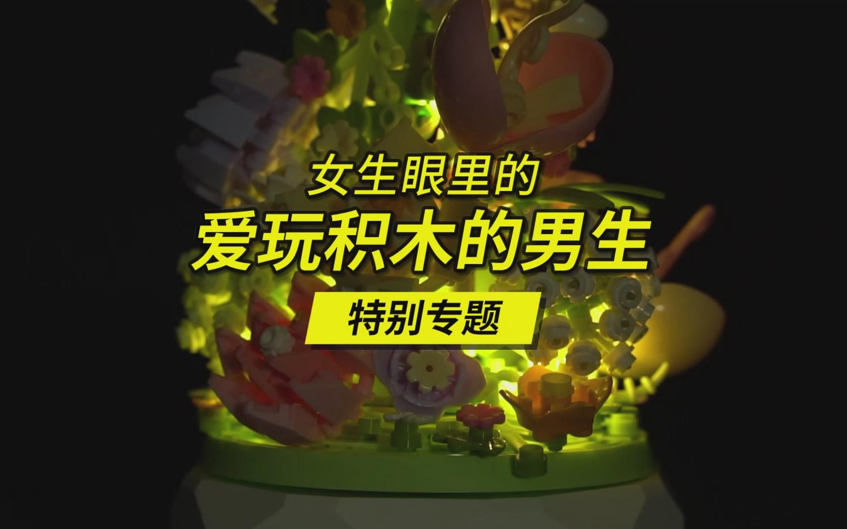 在女生的眼里,爱玩积木的男生有多稀罕?情人节快要到了,祝大家情人节...