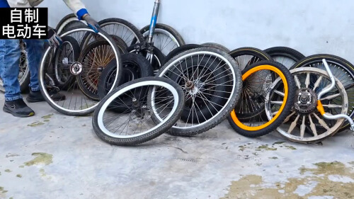 用报废的自行车零件,纯手工打造一台新的电动自行车,制作简单