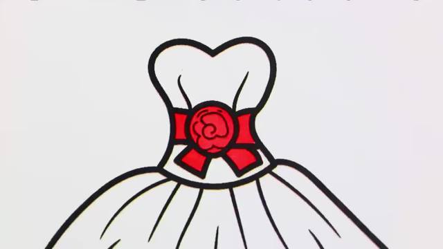 简笔画:教儿童绘画公主裙