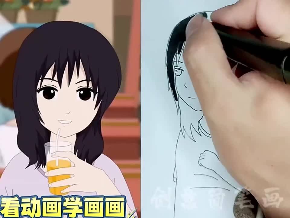 看动画学画画动画 动漫 绘图