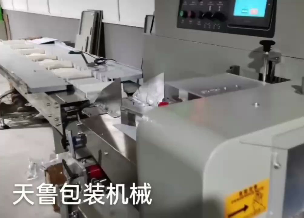 济南天鲁三伺服枕式包装机 袋装面条挂面包装机
