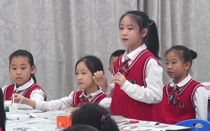 部编冀美版小学美术三年级下册《色晕丰富的染纸》获奖课教学视频+...