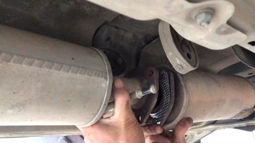 更换排气管全过程