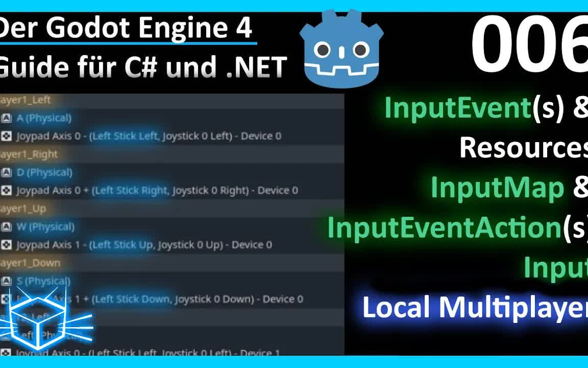 超详细解释 Godot 4 的 InputEvents 和 InputActions 输入事件响应!(...