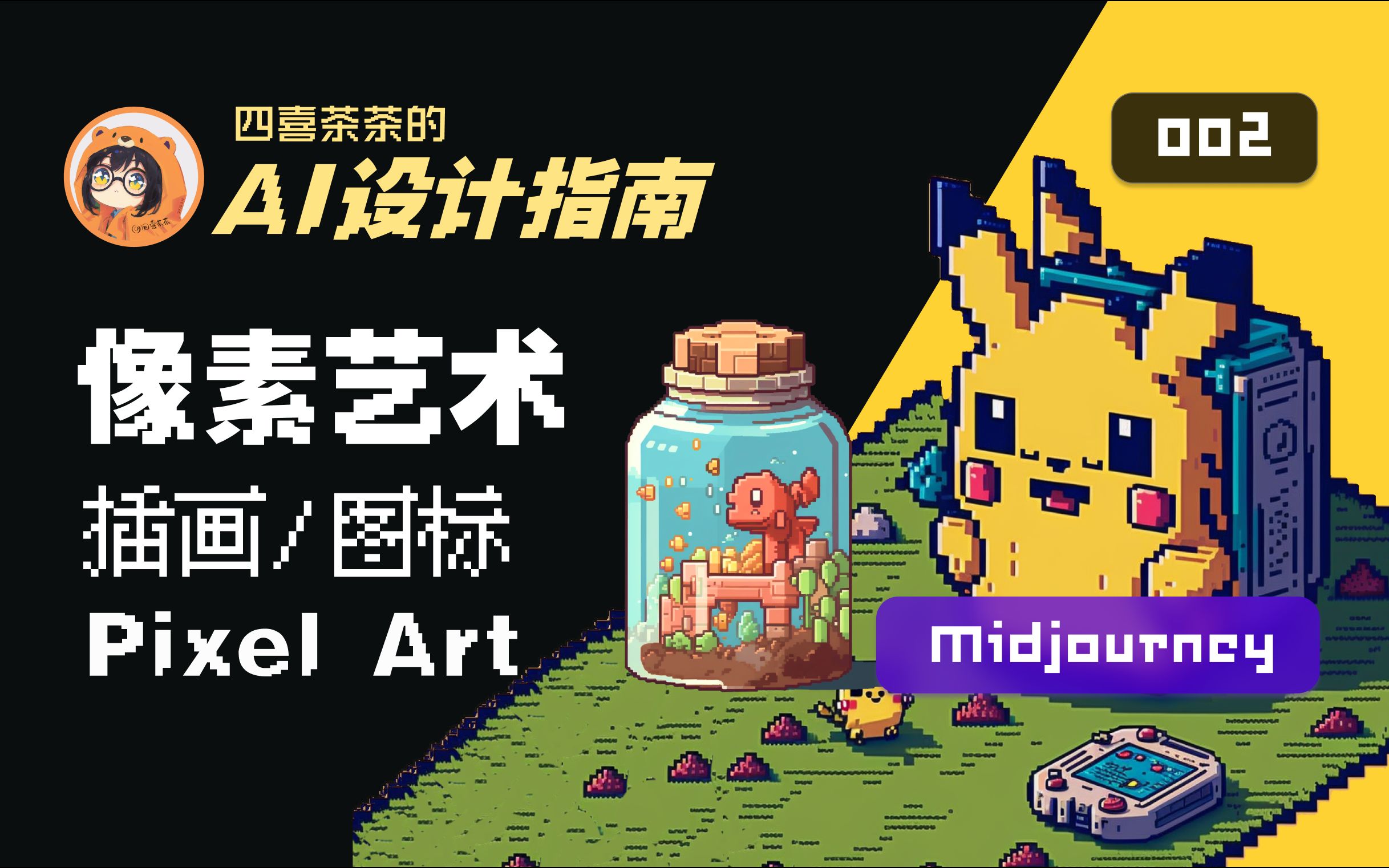 【AI 设计指南·002】|「Midjourney」 像素艺术图标与插画 | Pixel Art | ...