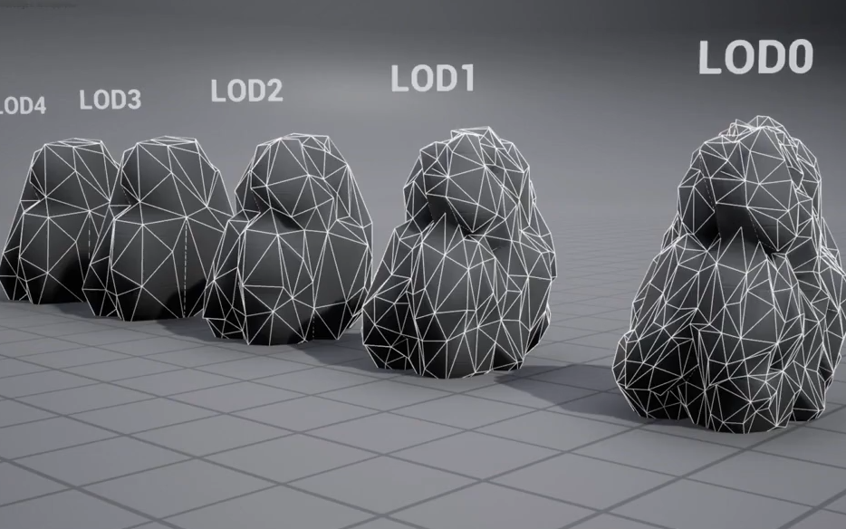 【UE4】UE4自动生成LOD和创建自定义LOD组