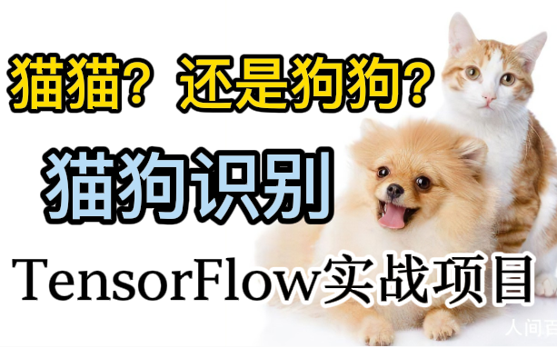 【猫狗识别项目实战】使用TensorFlow+CNN实现猫狗二分类,基于...
