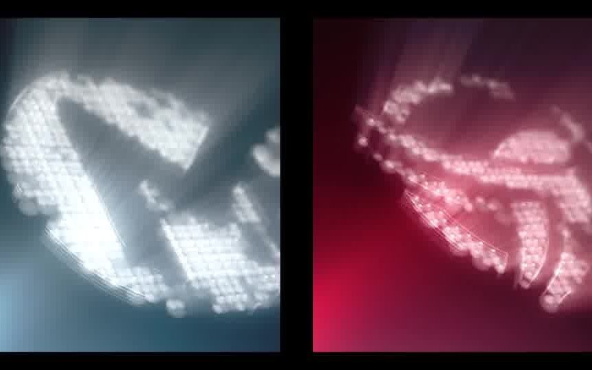 6020-科幻像素光点矩阵未来数字LOGO标志演绎AE模板