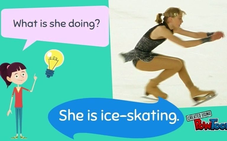 Present Continuous Tense English for kids 少儿英语语法动画 现在进行时