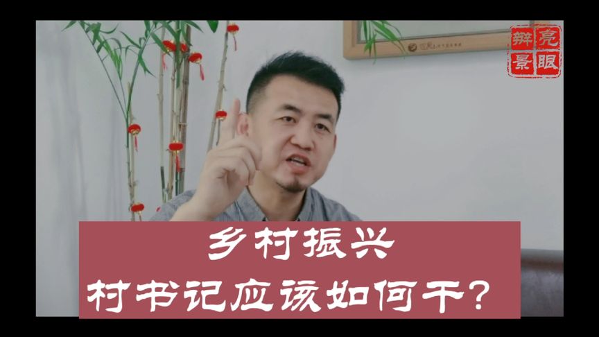 郭亮:乡村振兴,村书记应该如何干?