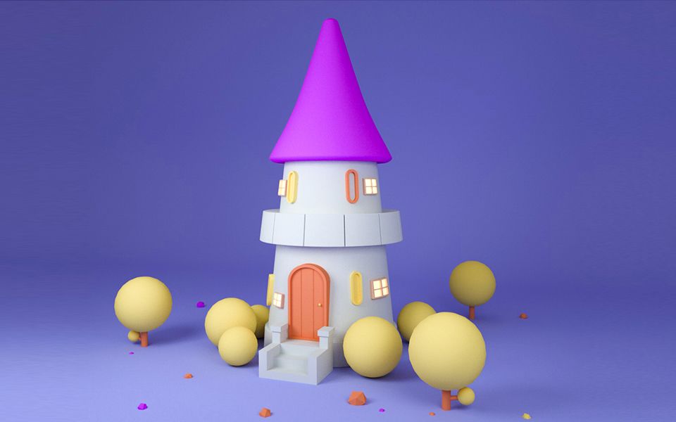 【zbrush场景建模】超简单的小场景模型雕刻,适合ZB新手入门的案例