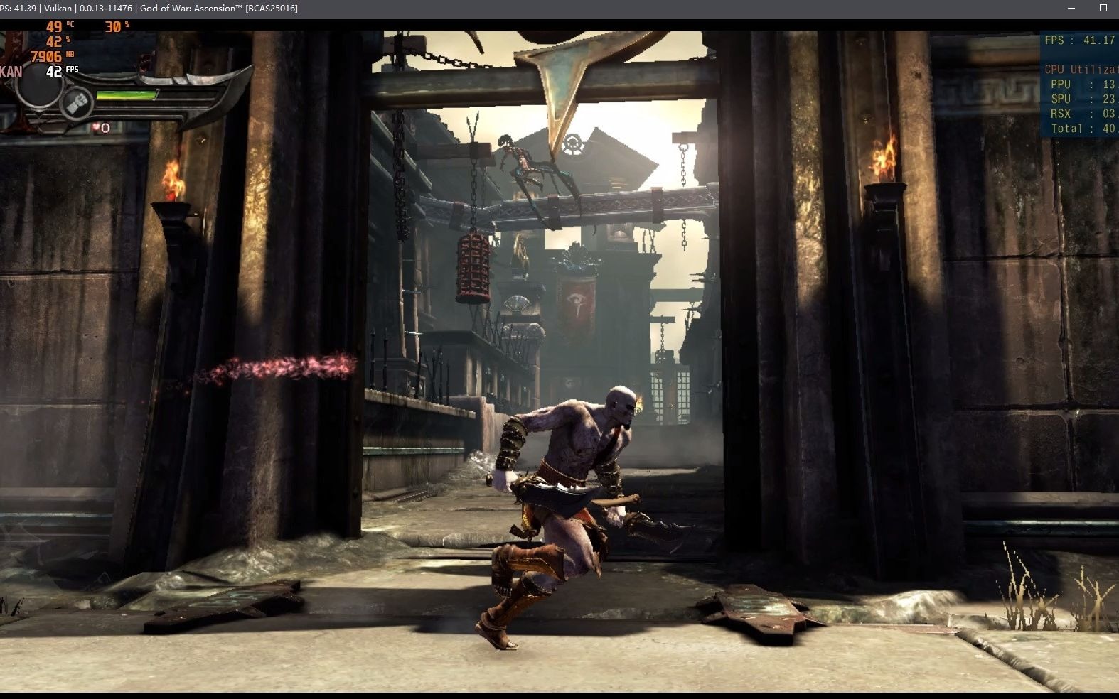 RPCS3模拟器 电脑win10 配置 5900X +P2000 战神升天 测试开场和...