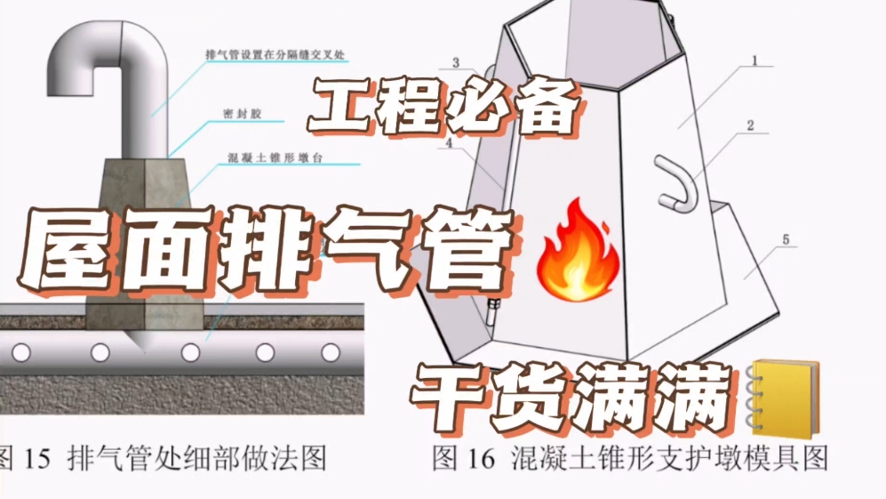 屋面排水孔怎么设置?出屋面排气管构造做法详解