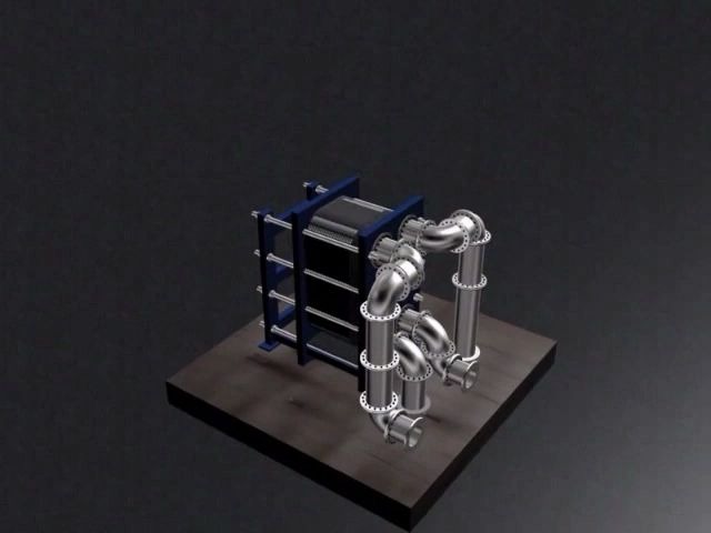 板式换热结构动画展示,超直观!