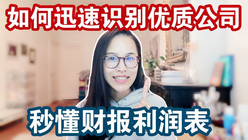 如何迅速识别优质公司?秒懂财报利润表|投资干货|值得收藏!