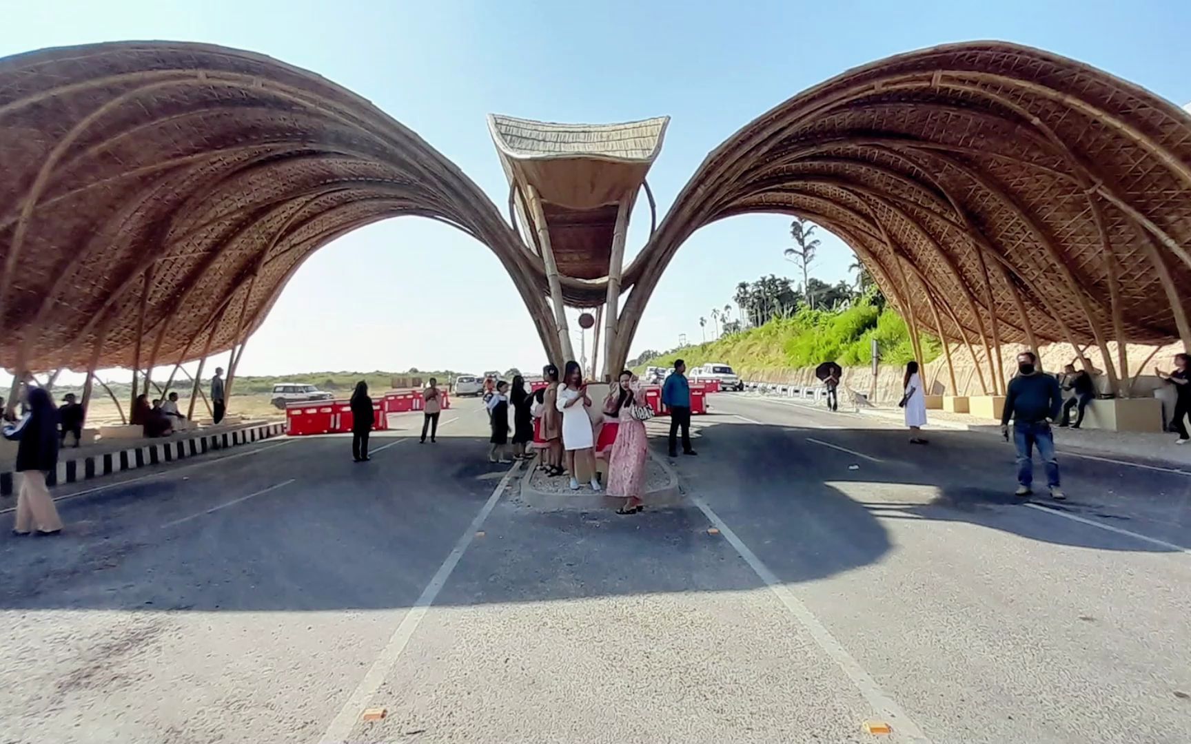 全球特色大型竹结构大门 竹建筑 (设计+建造)境道原竹