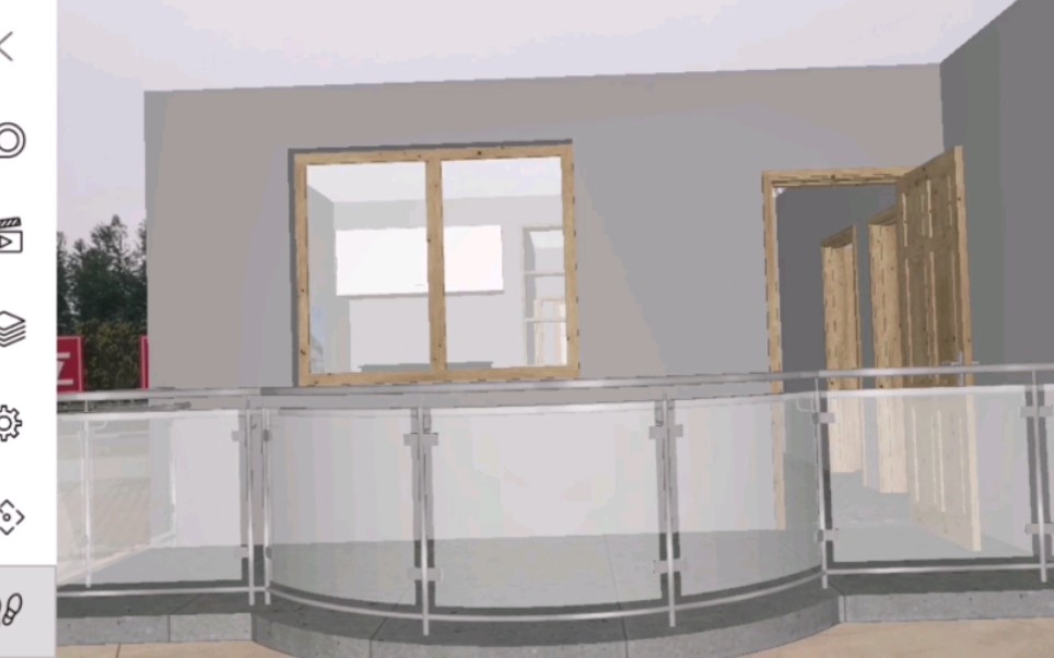 用手机AR把户型模型投放到现实中,在里面真实行走