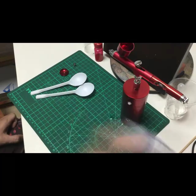 模型电动喷笔新手使用教程入门第2课★共3课