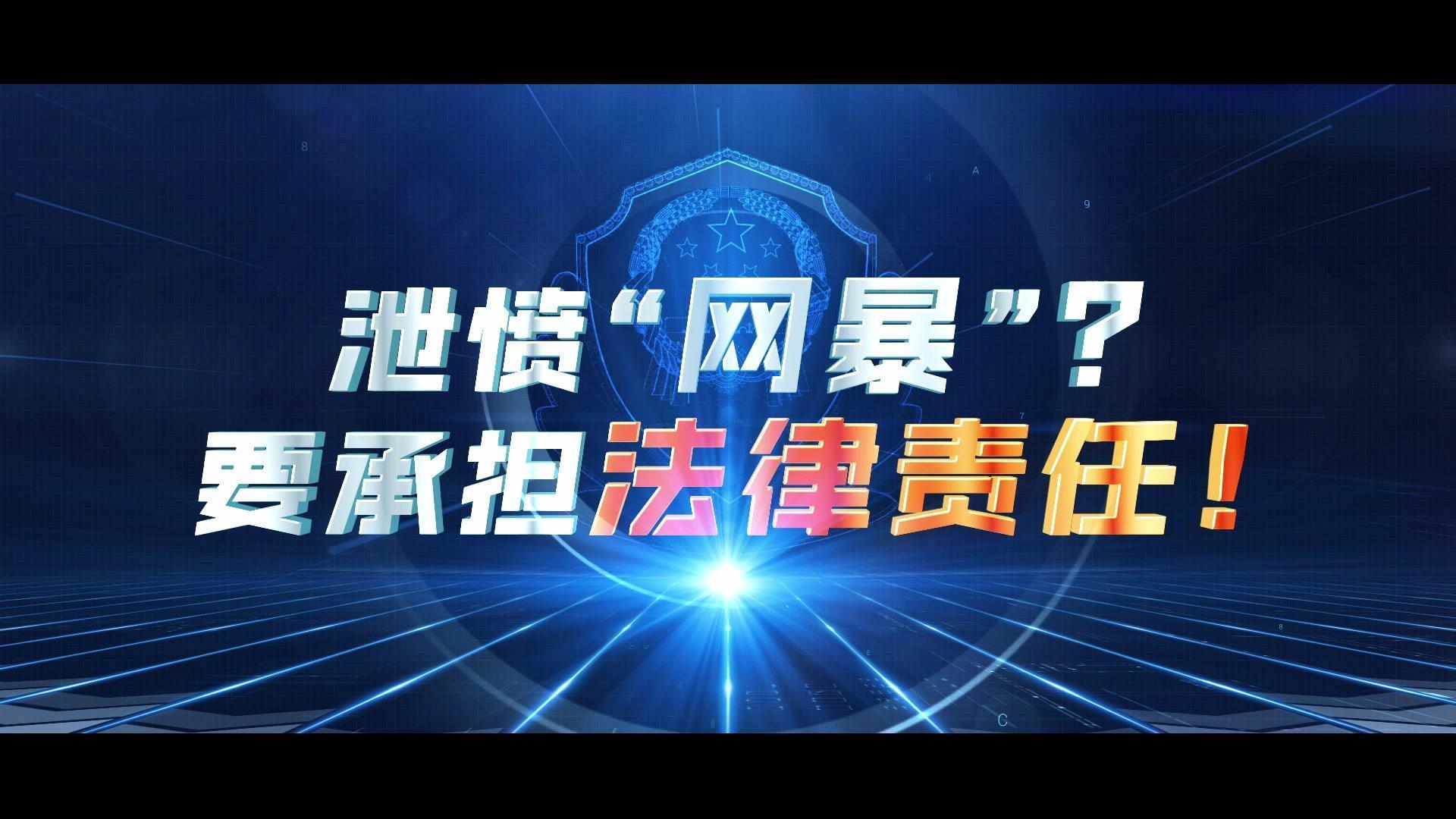 "网暴"?要承担法律责任!#2024网络安全宣传周#网络安全为人民网络...