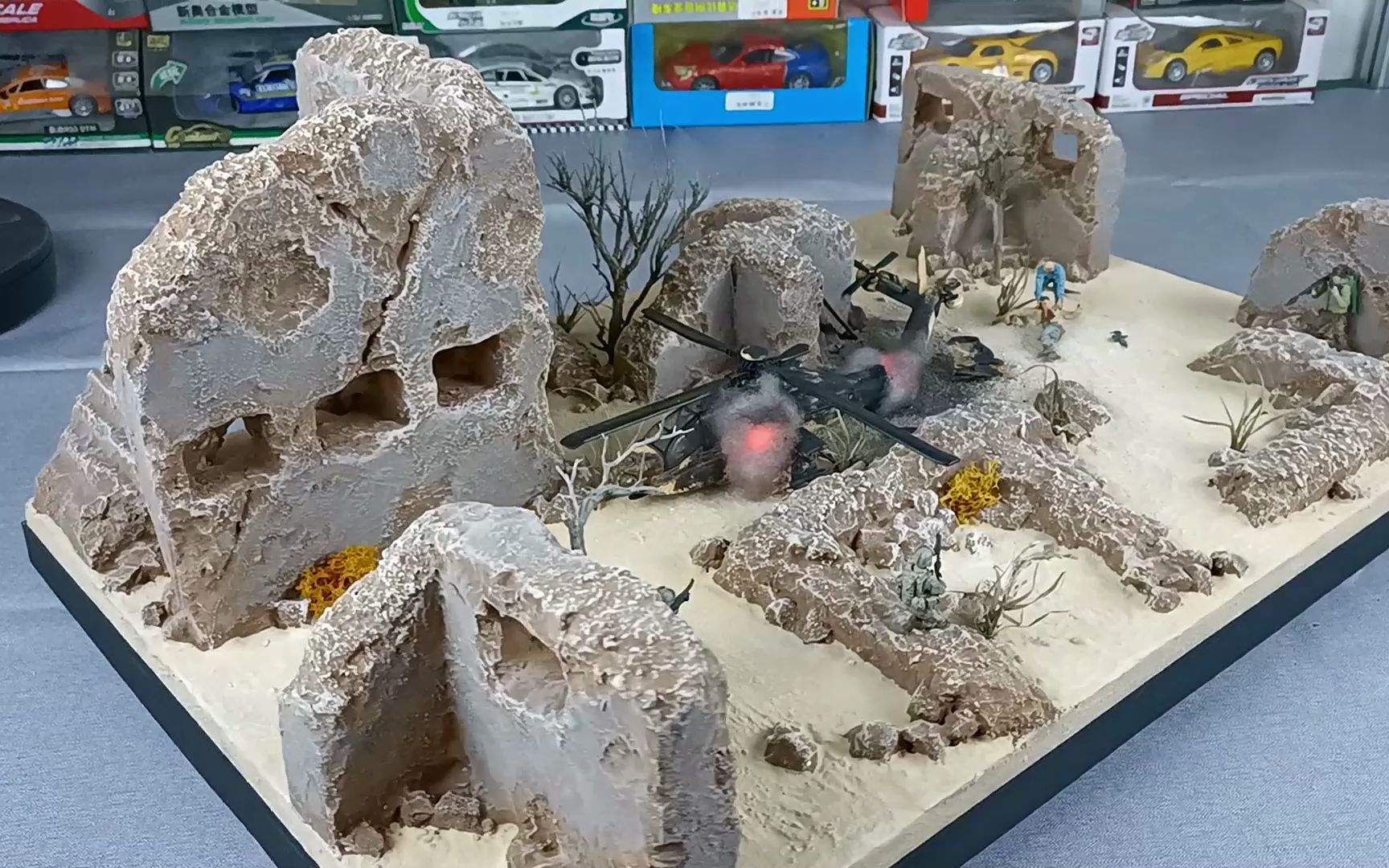 二战军事模型场景 特种部队作战系列 微缩模型场景 个人手工制作作品...