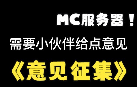 我的世界开服计(还没开尽量不咕咕)