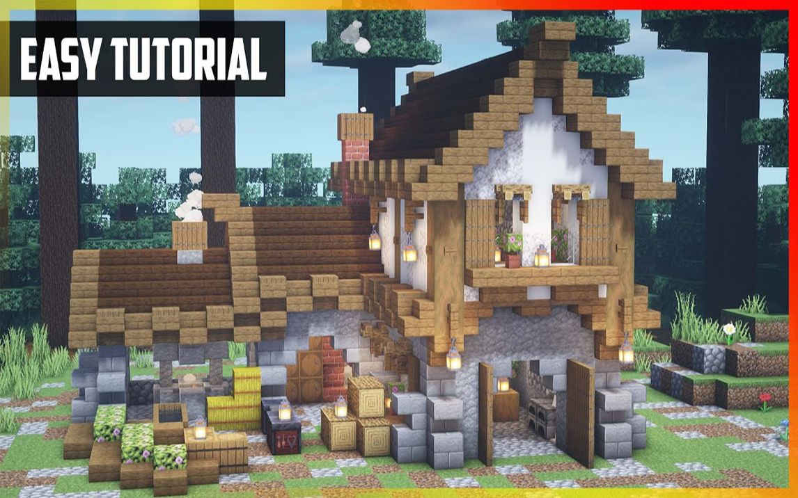 【Minecraft建筑教程】如何建造铁匠铺教程_哔哩哔哩bilibili_我的世界
