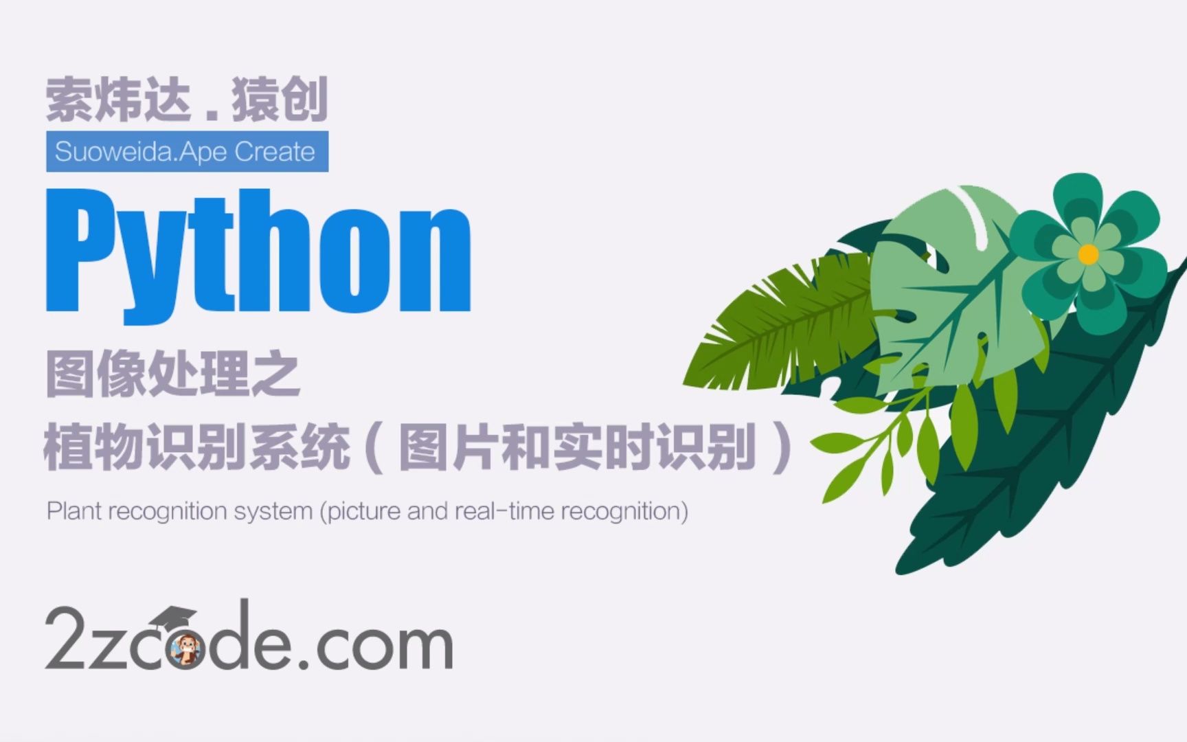 基于Python+OpenCV+PyQt5植物识别系统(图片和实时识别)