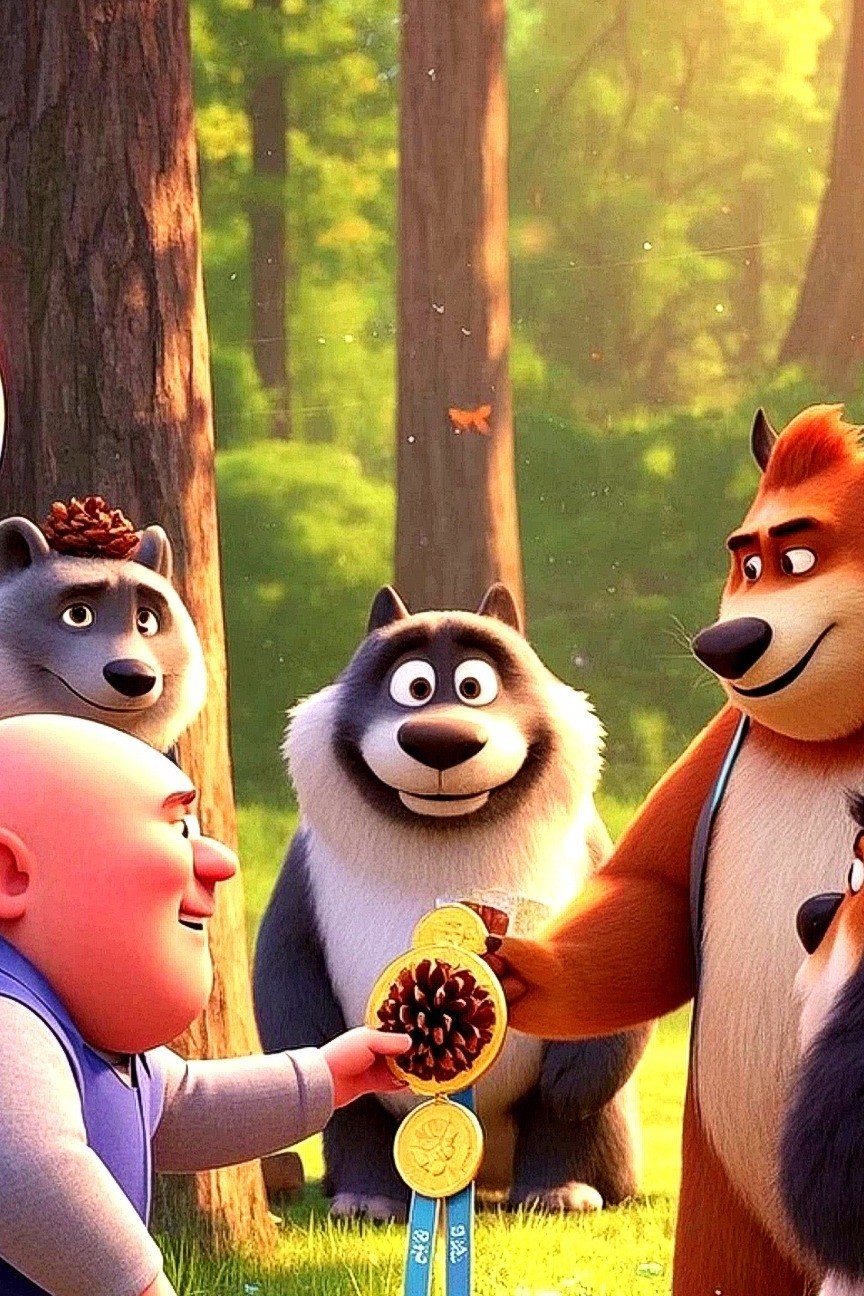 熊出没动漫,动物们举办运动会,光头强担任裁判