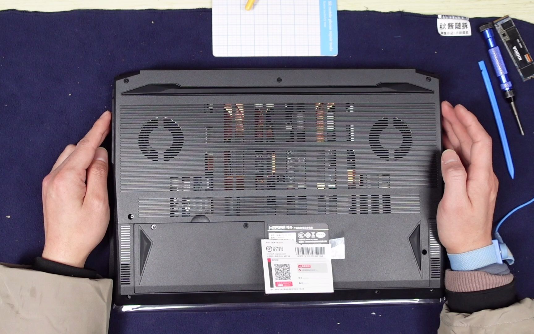 神舟战神ZX9 DA3DA ZX10 ZX9 DA7DP DA5DP拆机视频升级内存...