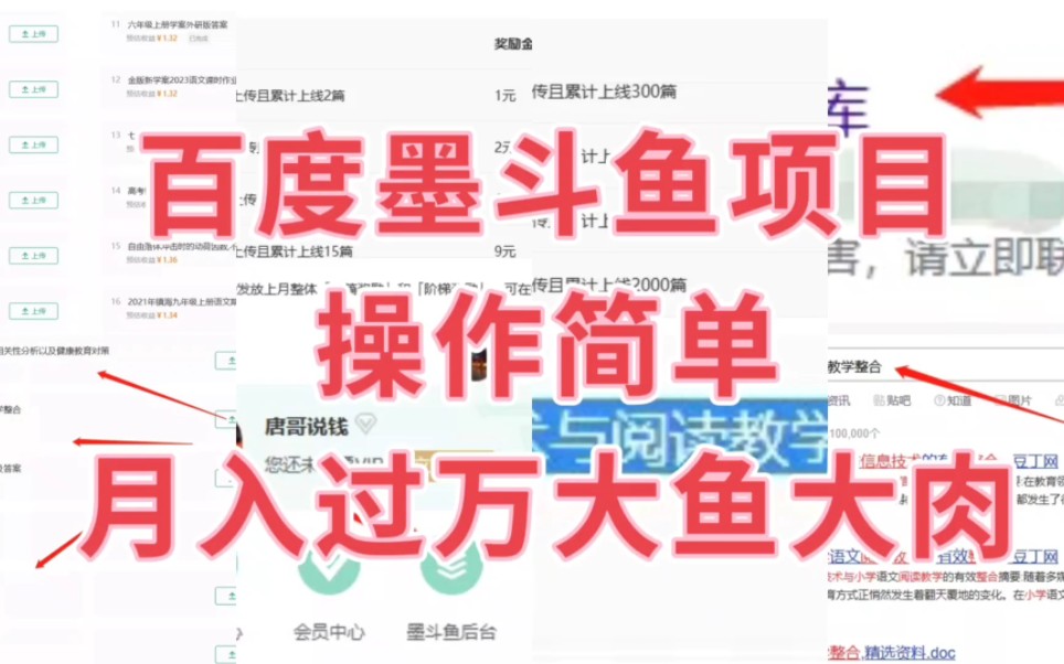 百度墨斗鱼项目揭秘,一个月竟可以月入过万