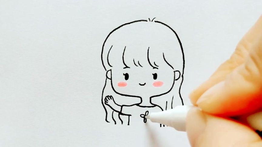 【手绘】超级简单的小女生头像来啦!你学会了吗?