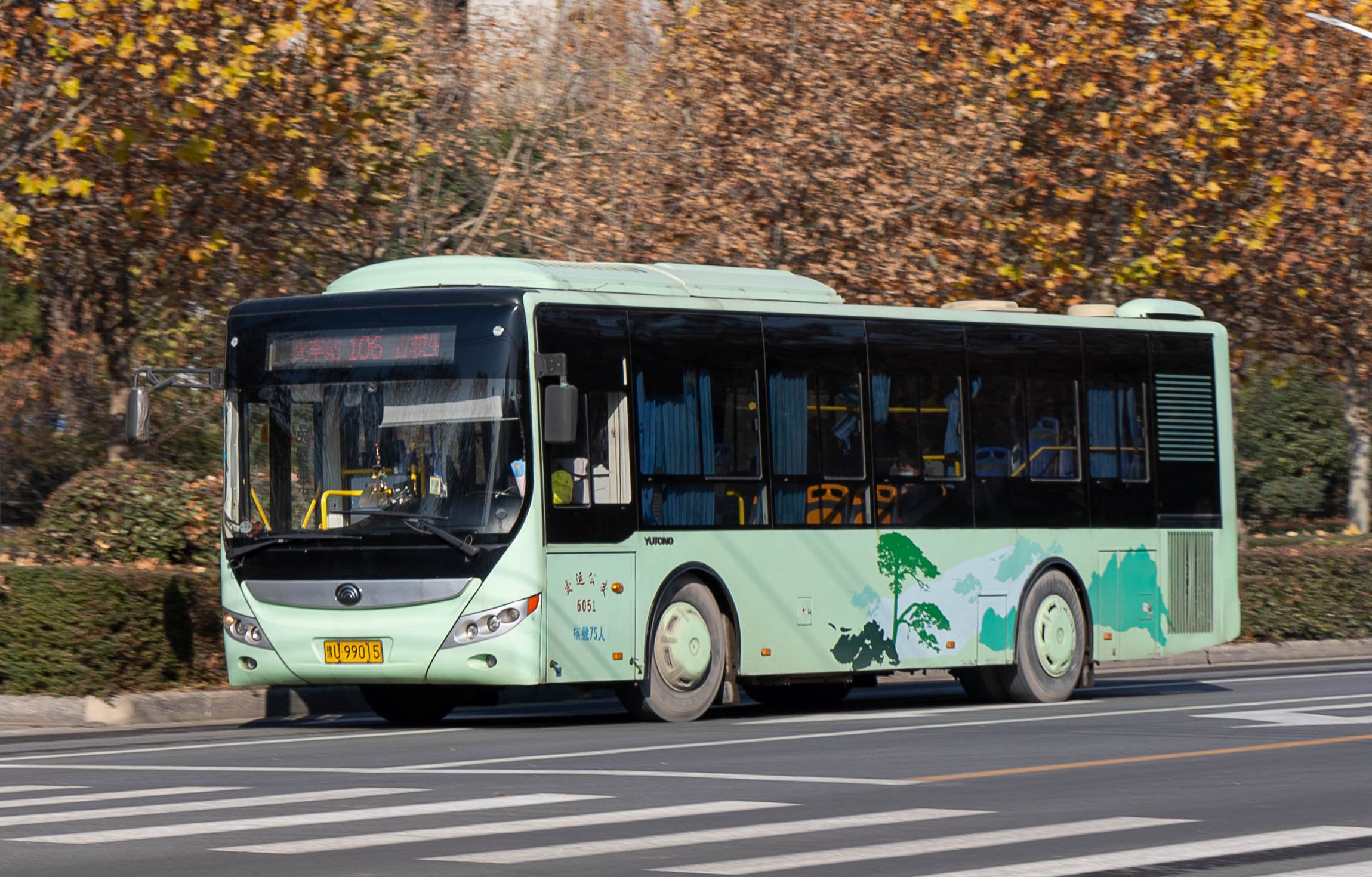 济源公交宇通ZK6108CHEVG2松正三混合动力系统运行实录