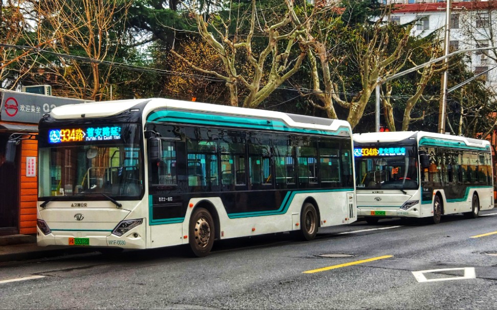 ...前后门布局公交! 上海久事公交 SXC6112GBEV1(自编W1F)运行实录