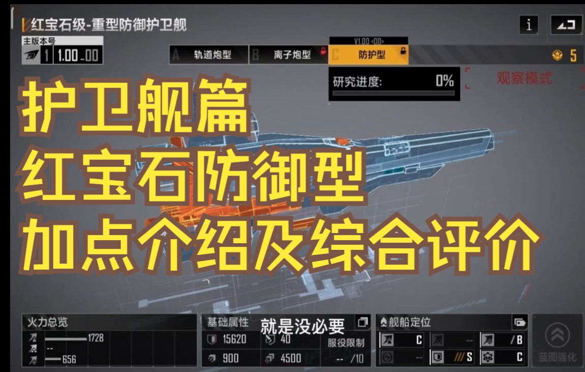 【无尽的拉格朗日】护卫舰—红宝石防御型加点介绍及综合评价