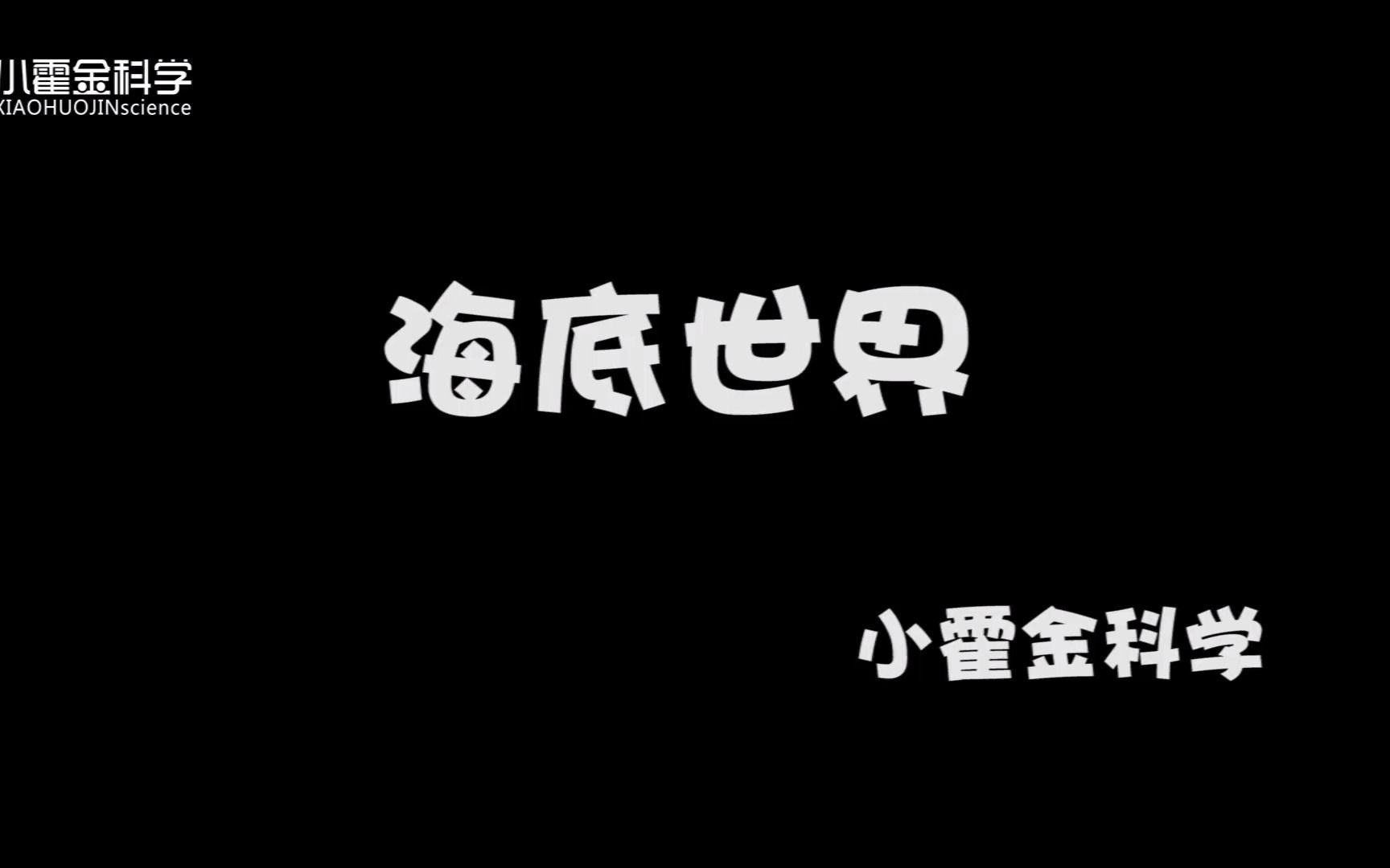 【趣味科学实验】之69海底世界第69期 教学解说238个!儿童亲子互动...