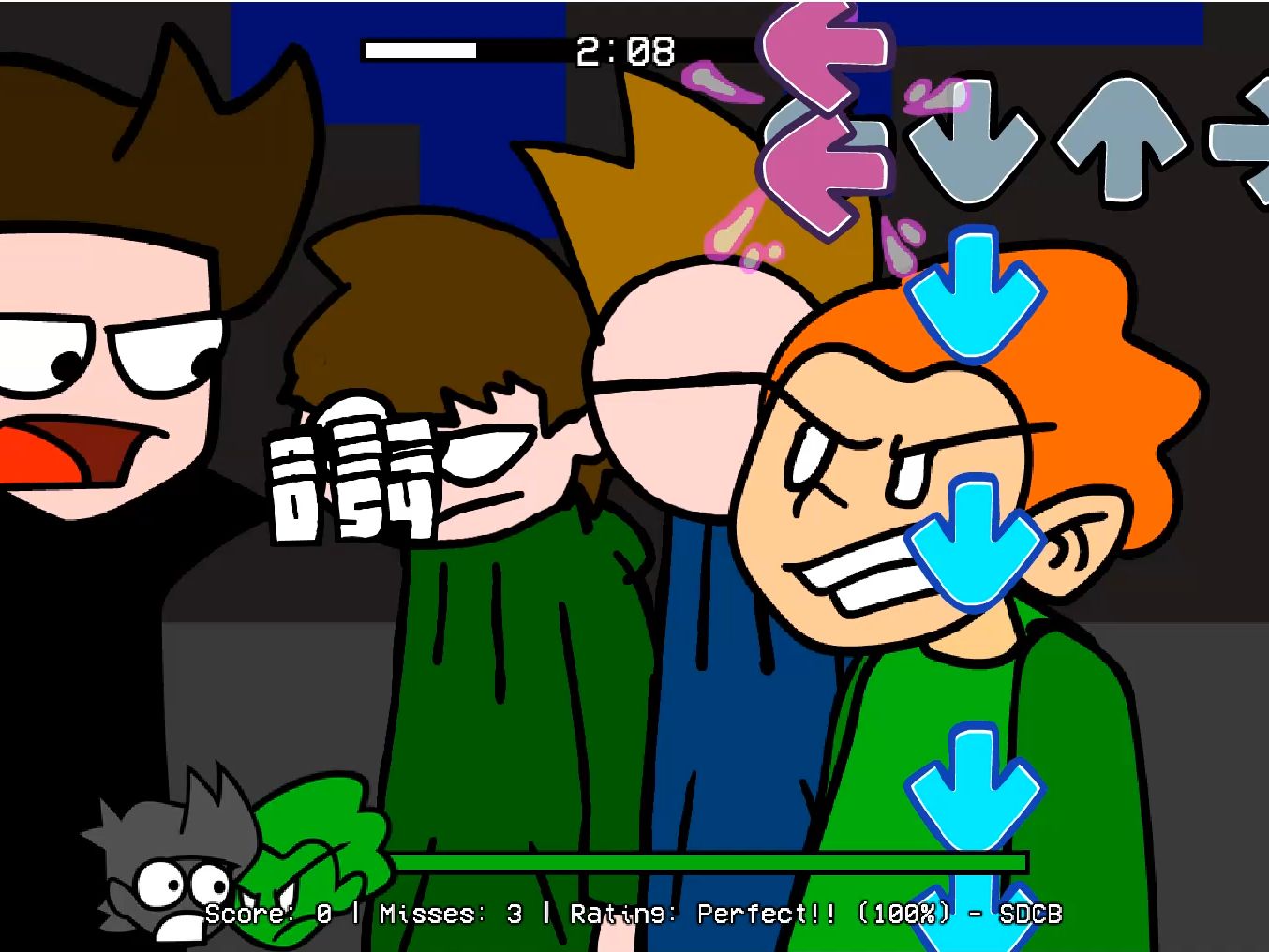 fnf优质eddworlds模组:vs edd demo!(带链接):week 2(僵尸周)