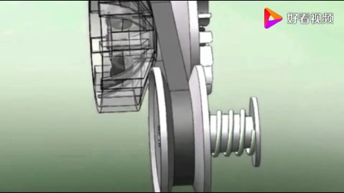 混合动力摩托车的无级变速器,3D动画演示运行原理!