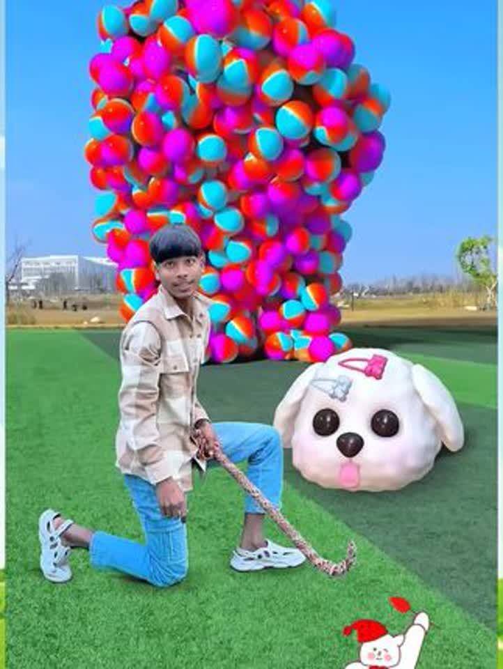 这是个高手,一球打出了一只大狗狗 #儿童动画 #儿童视频 #是时候展现...