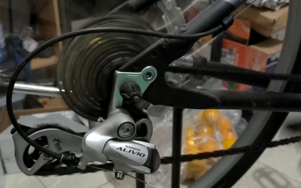 禧玛诺老款alivio(m410)后拨搭配mc20指拨以及hg41-8飞轮的变速效果,...