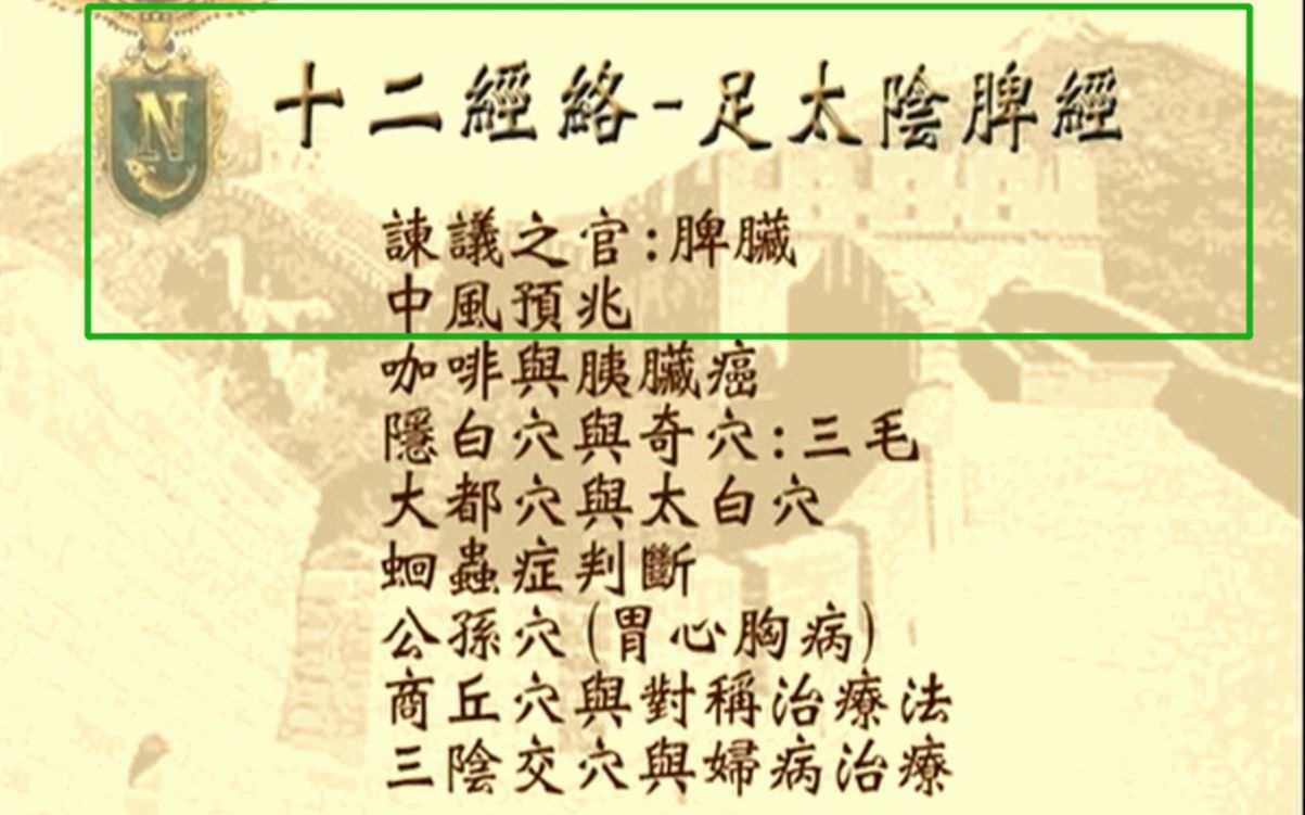 倪海厦人纪 针灸第四章 十二经络-足太阴脾经(1)字幕版 脾胃的关系 涎 ...