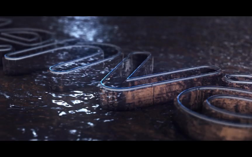 AE模板-水面水流3D生长特效的动态LOGO片头模板动态徽标视频动态...