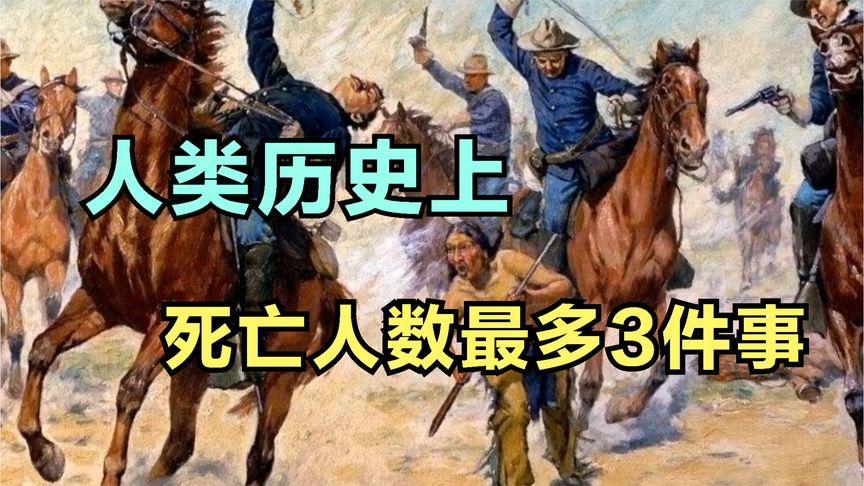 人类历史上死亡人数最多的3件事,印第安人几乎被欧洲人灭绝