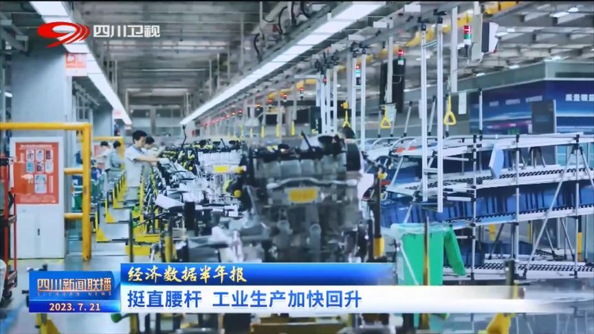 四川新闻联播丨经济数据半年报:挺直腰杆 工业生产加快回升