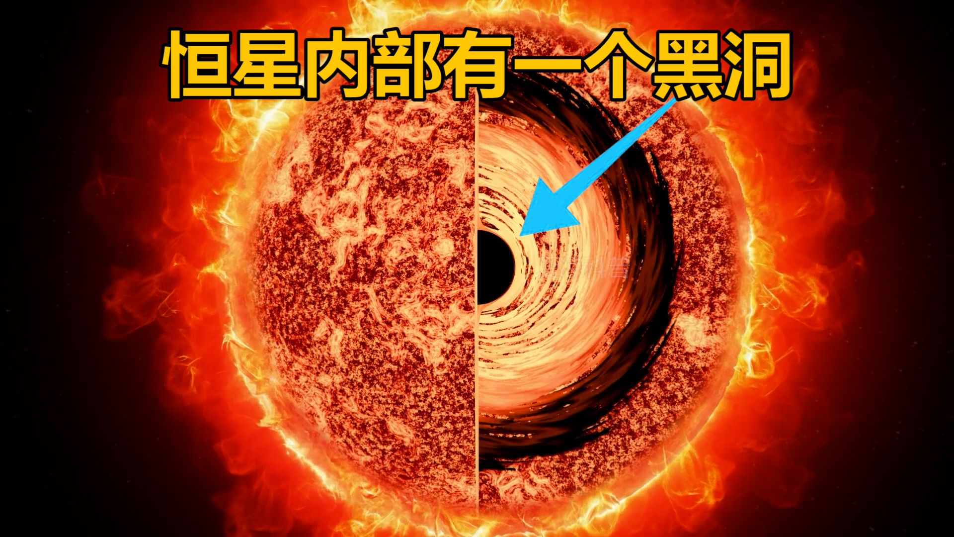 类恒星的内部有一个黑洞,它是如何形成的呢
