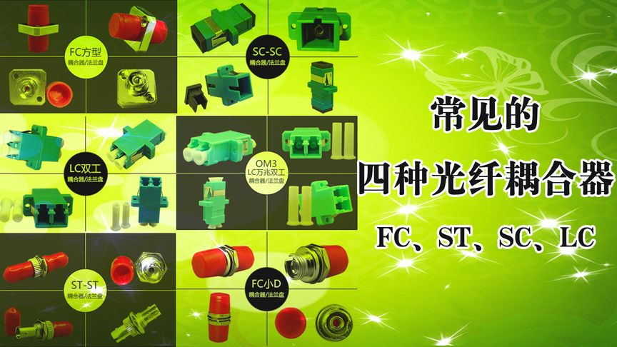 常见的四种光纤耦合器“FC、ST、SC、LC介绍”