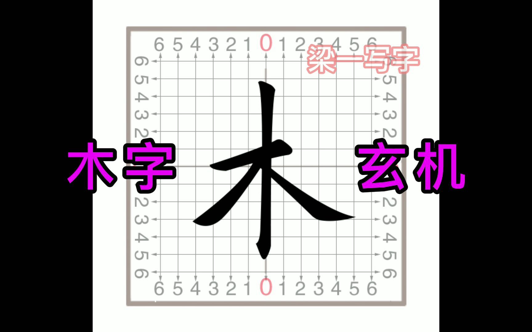 木字写法