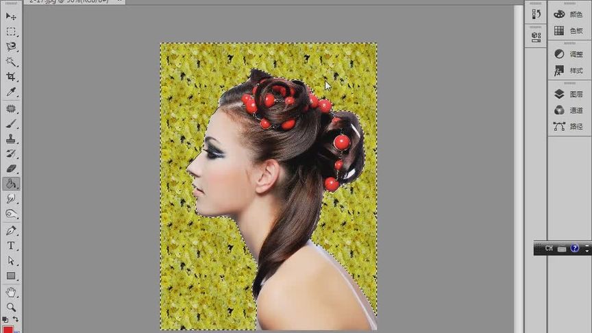 Photoshop CC:油漆桶工具