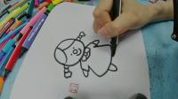 教你们画一个漂亮的布娃娃
